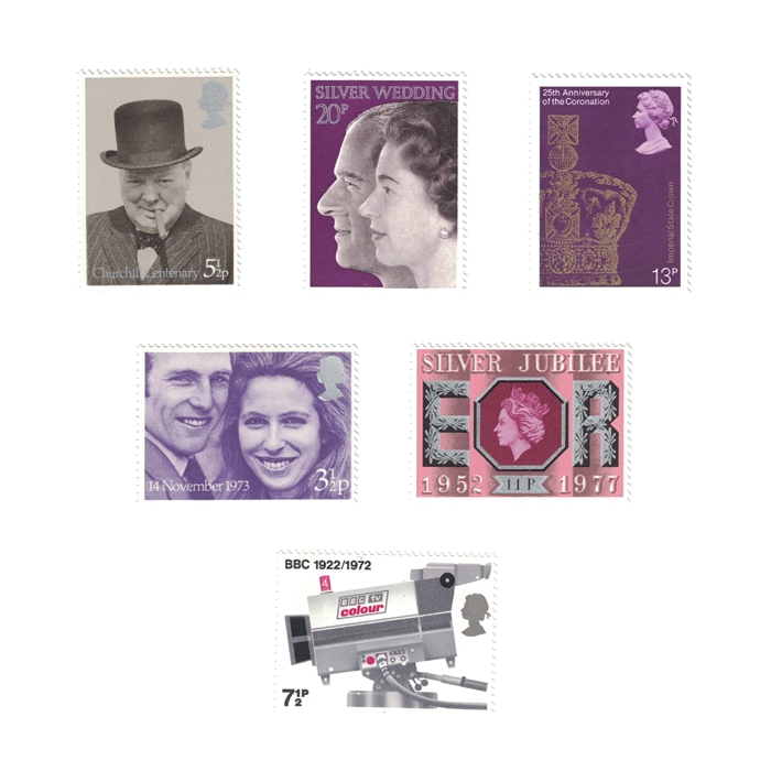 1971-81 Complete Unused Commemorative Stamp Collection