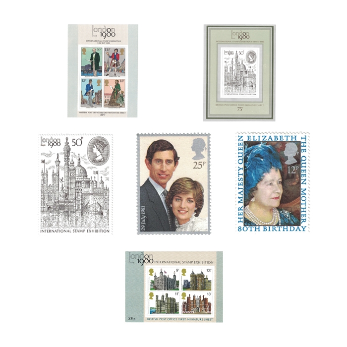 1971-81 Complete Unused Commemorative Stamp Collection